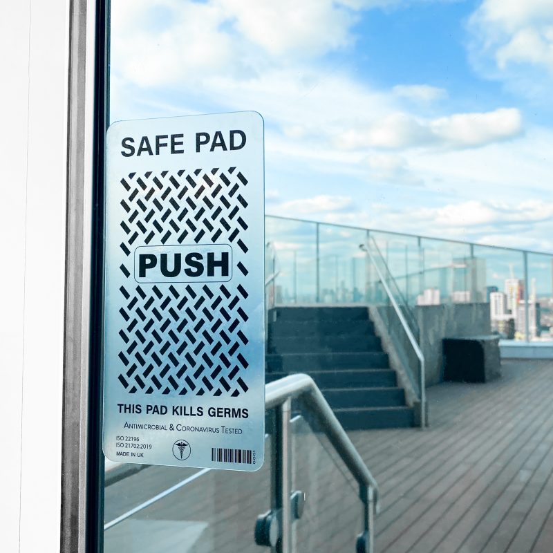 VERACO SAFE PAD™ CLEAR Antibacterial Push Pad