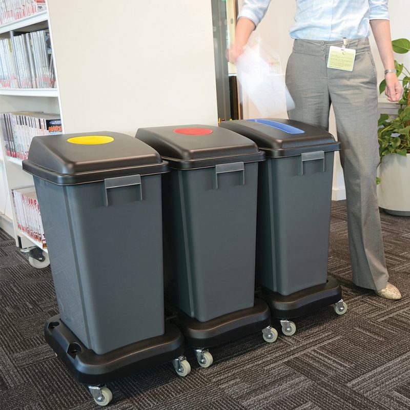 60L Recycling Dolly Bin Kit - General Hygiene Supplies