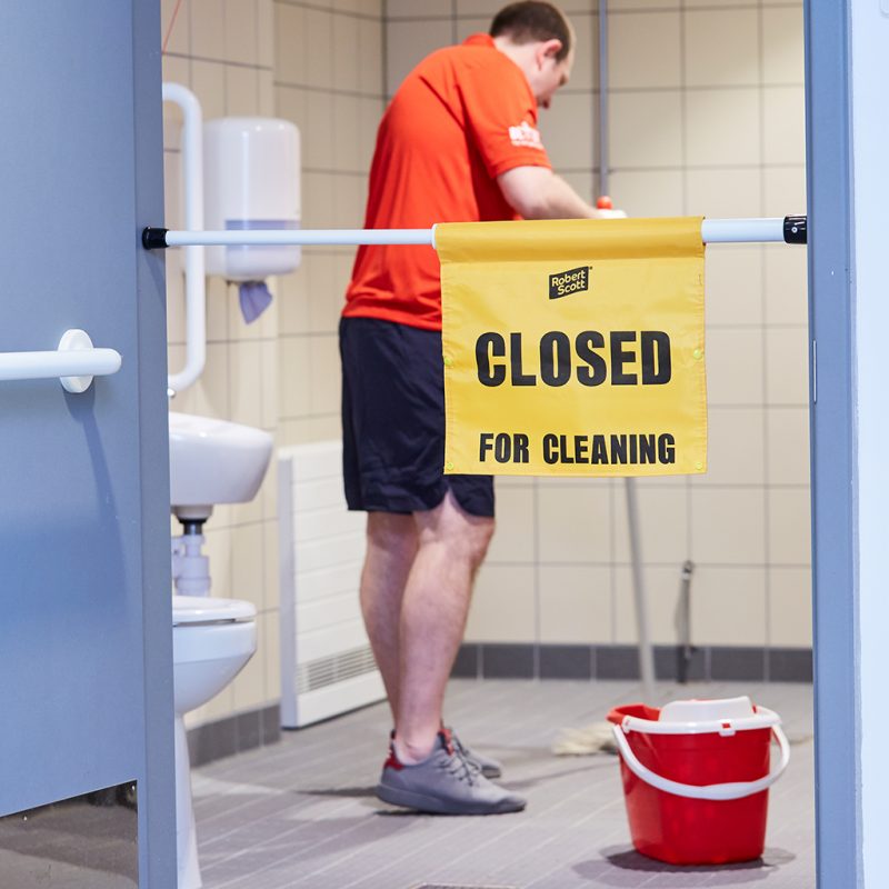 Hanging Door Safety Sign - General Hygiene Supplies