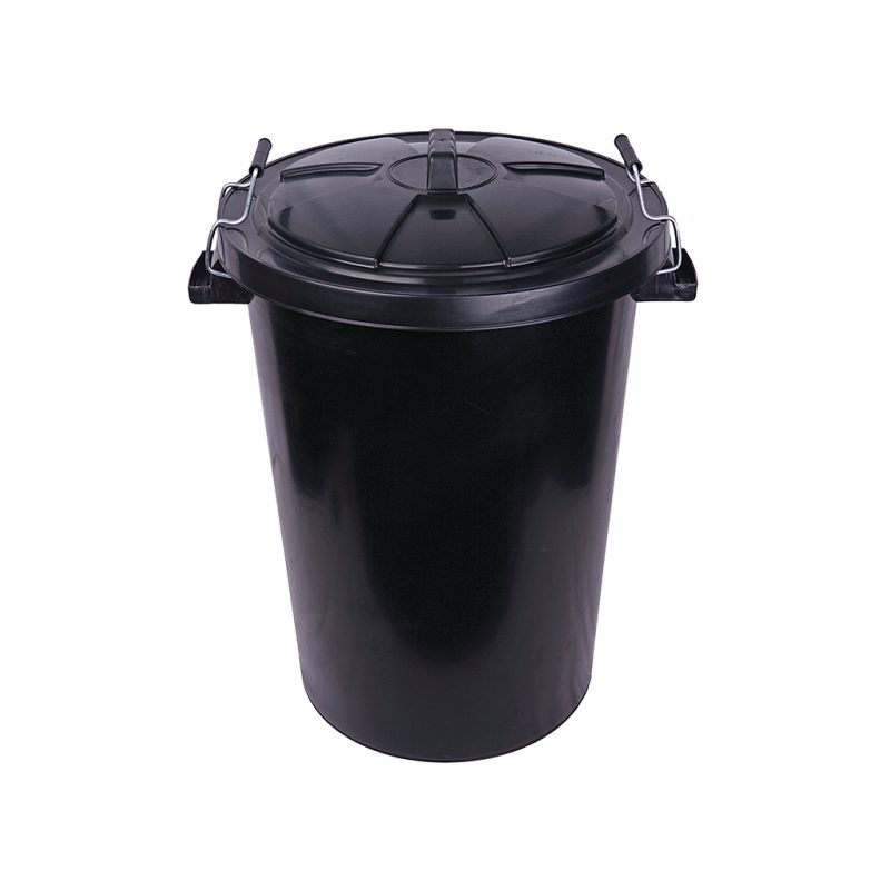 90L Black Dustbin - General Hygiene Supplies