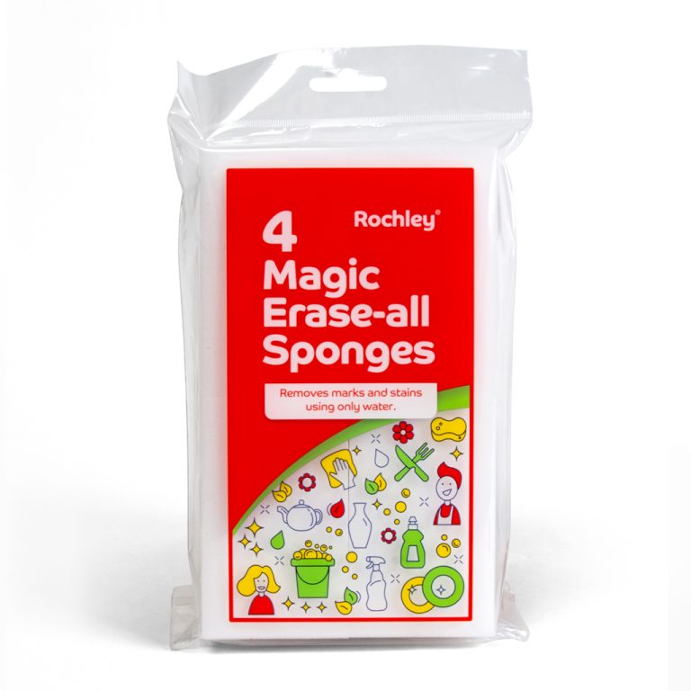 4 Rochley Magic Erase-all Sponges - General Hygiene Supplies