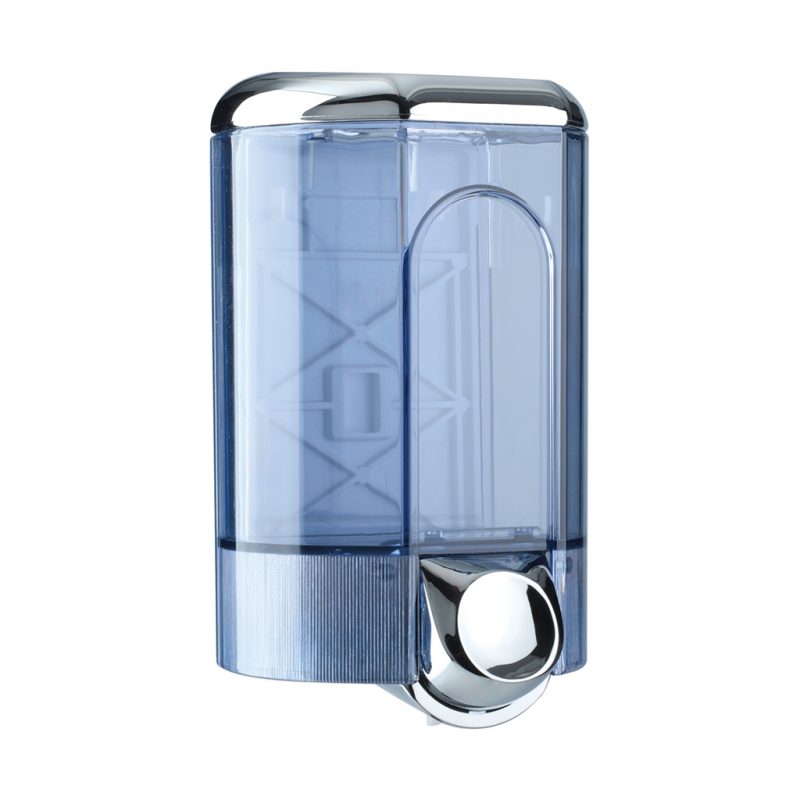 1.10L Soap Dispenser Chrome & Transparent - General Hygiene Supplies