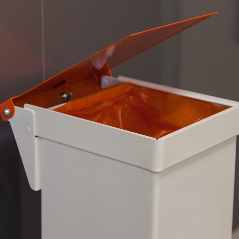 18L Fire Retardant Fully Enclosed Bin - General Hygiene Supplies